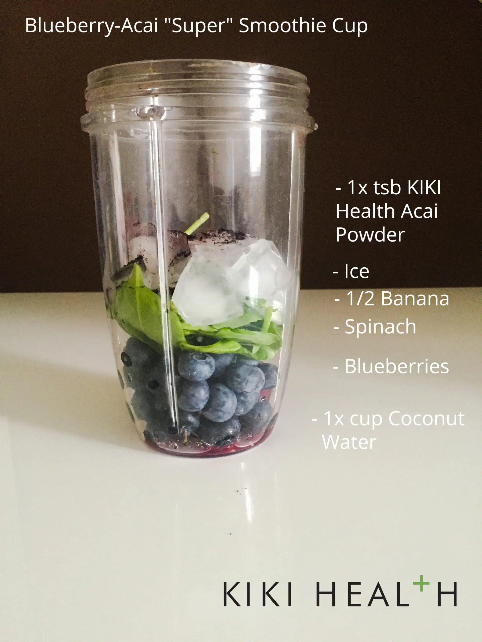 Blueberry-Acai "Super" Smoothie Cup – KIKI Health