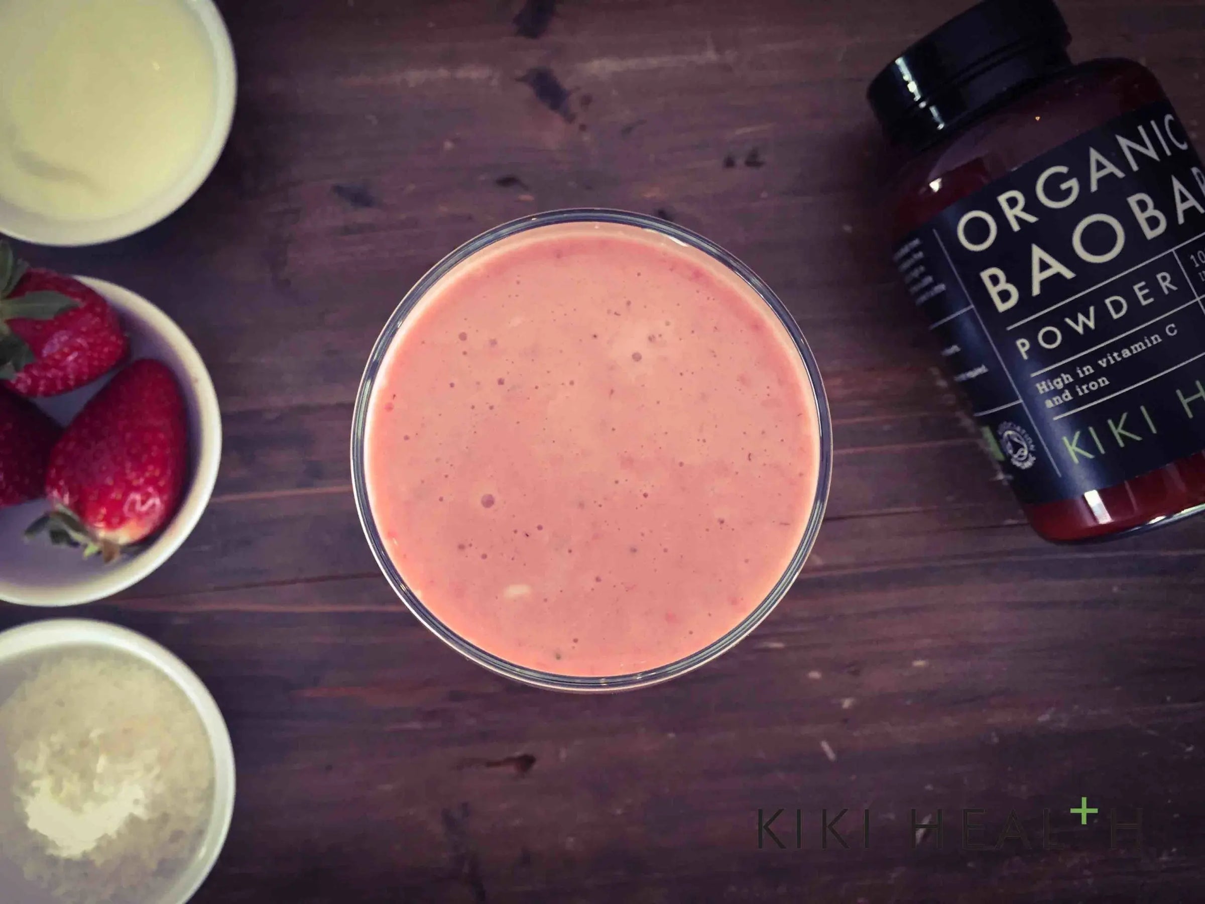 Strawberry Baobab Smoothie – KIKI Health